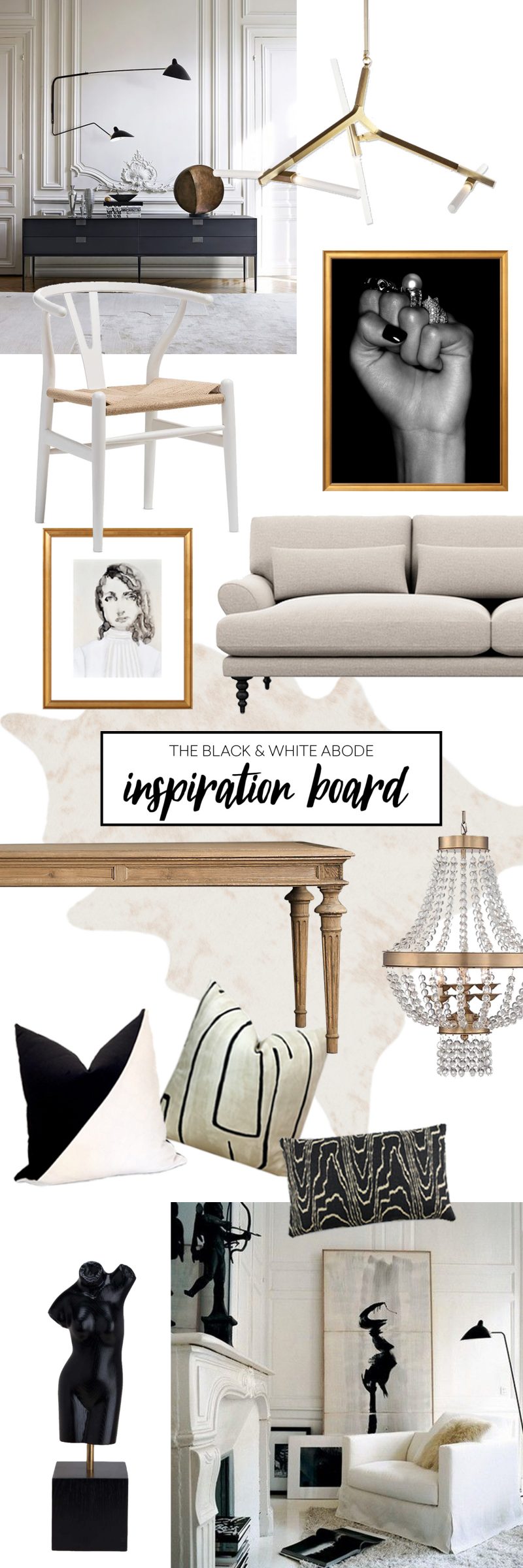 The Black and White Abode, Part 1: Inspiration! | Havenly Blog ...