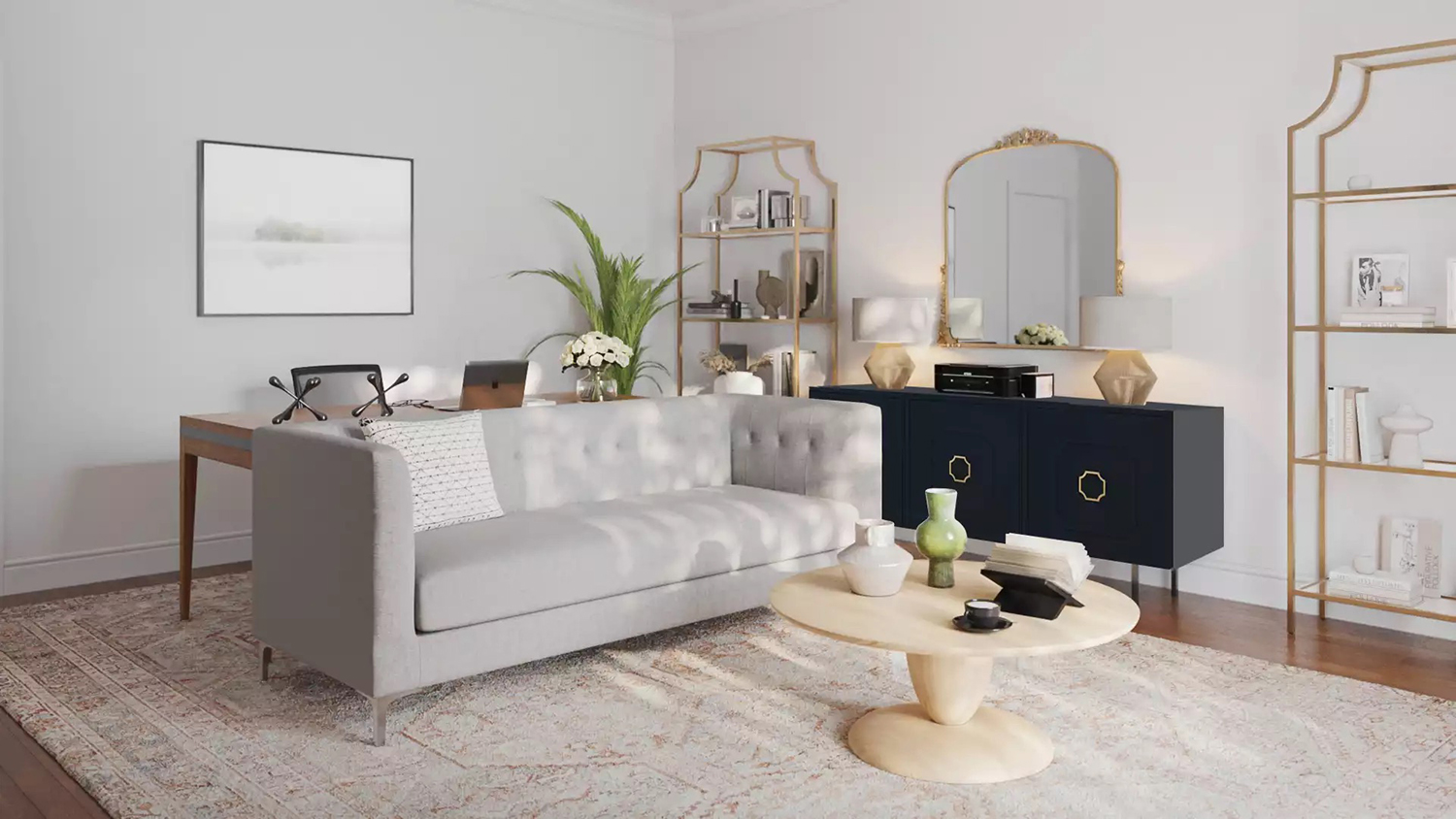 10 Awkward Living Room Layout Ideas | Havenly Blog | Havenly Interior ...