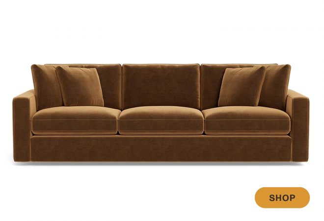 15 Camel Color Sofas Interior Designers Love | Havenly Blog | Havenly ...